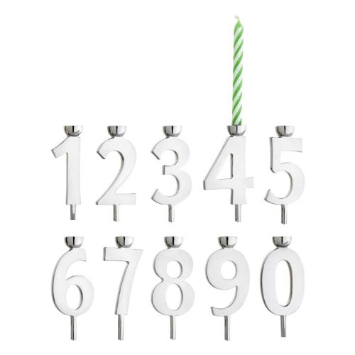 silver number candle holders ⋆ Good Taste Guide