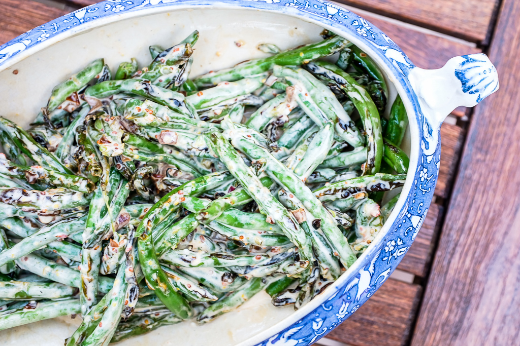 Creamy and tangy blistered green beans | Good Taste Guide