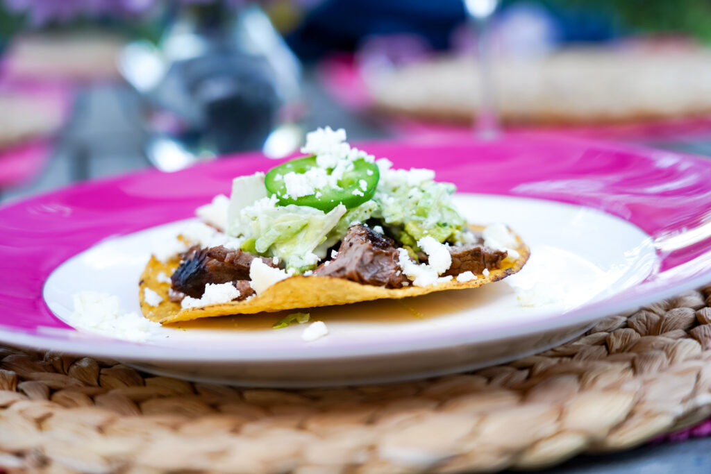 An Easy Wine Night In: Carne Asada Tostadas + Chardonnay